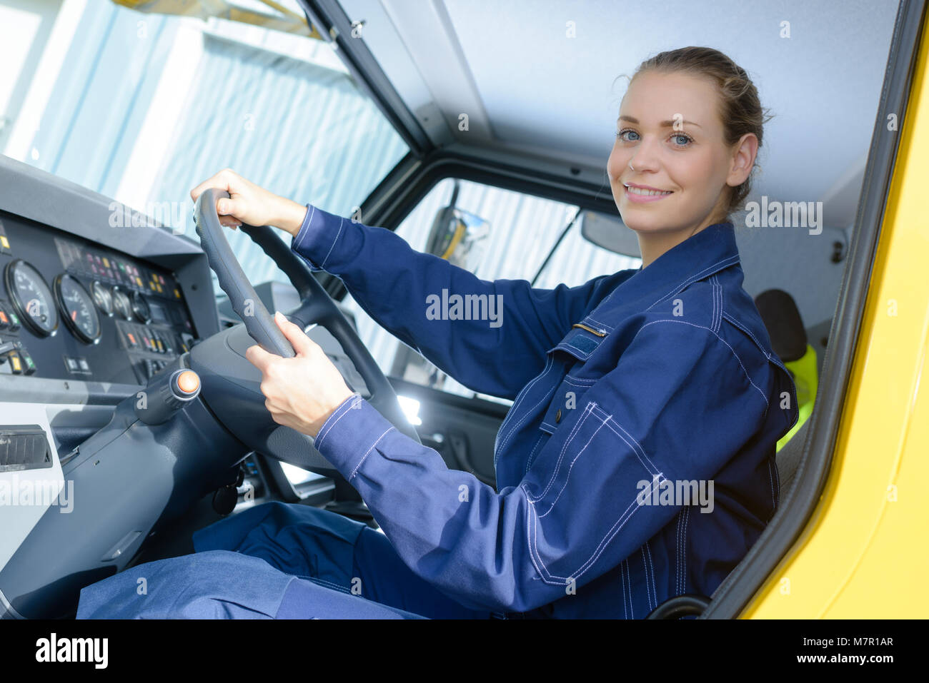 Female lorry driver hi-res stock photography and images - Alamy