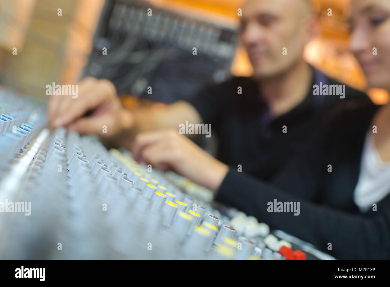 studio mixer operator Stock Photo - Alamy