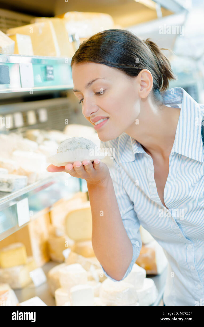 Lady smelling hi-res stock photography and images - Alamy
