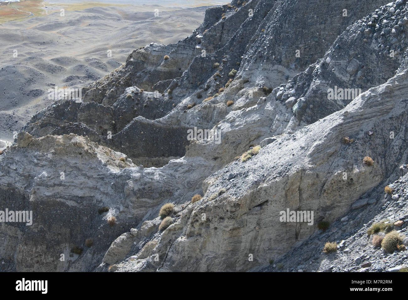 Alluvial glacial deposits in the mountains. A consequence of the ice ...