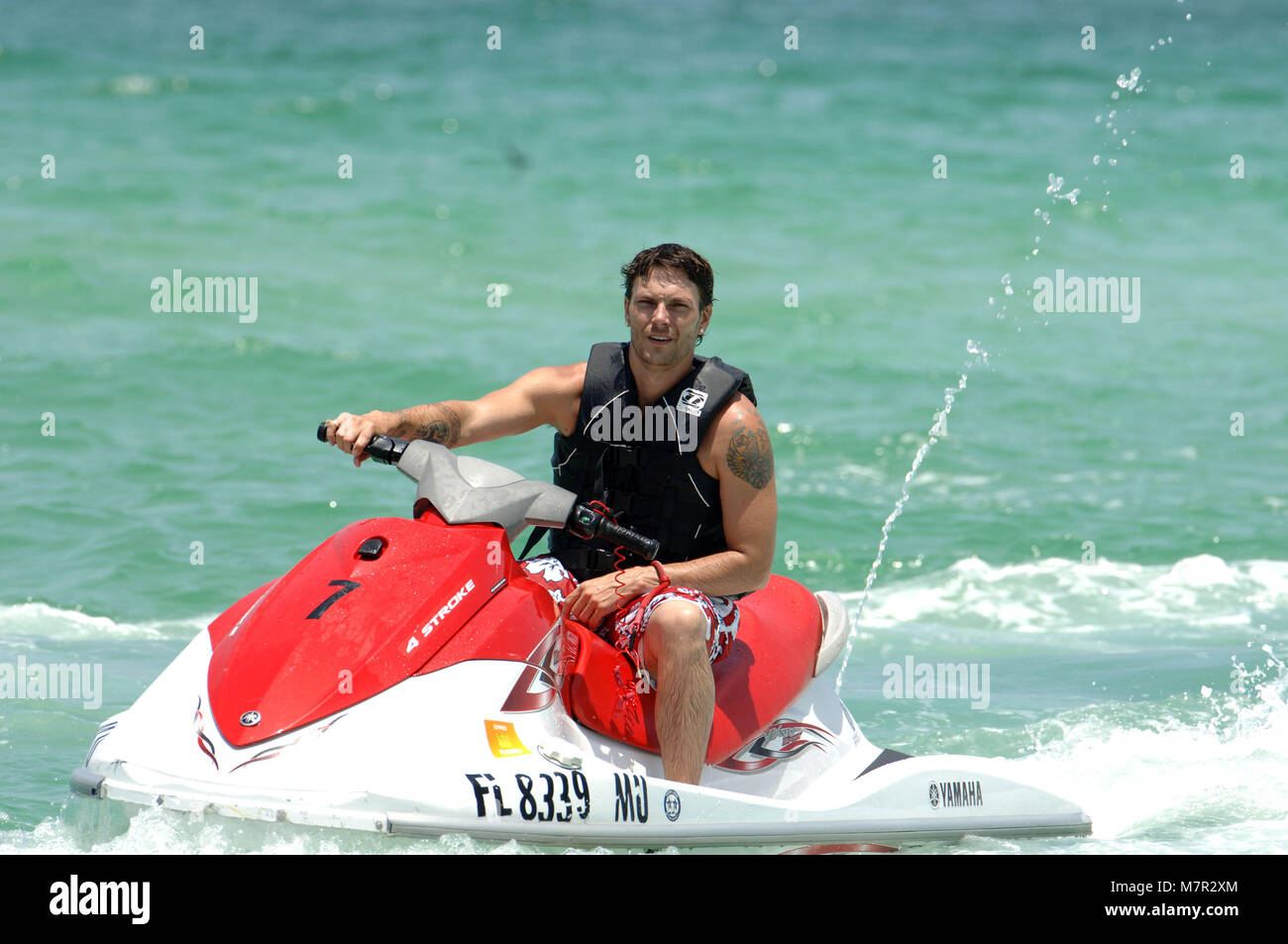 MIAMI BEACH, FL - JUNE 16, 2006: Kevin Federline goes jet skiing with ...