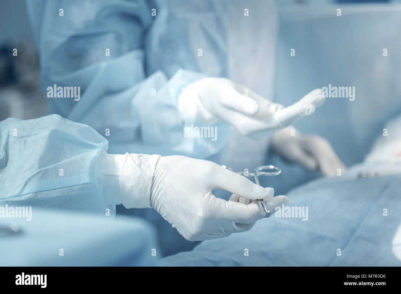 Useful medical instrument being in nurses hand Stock Photo - Alamy