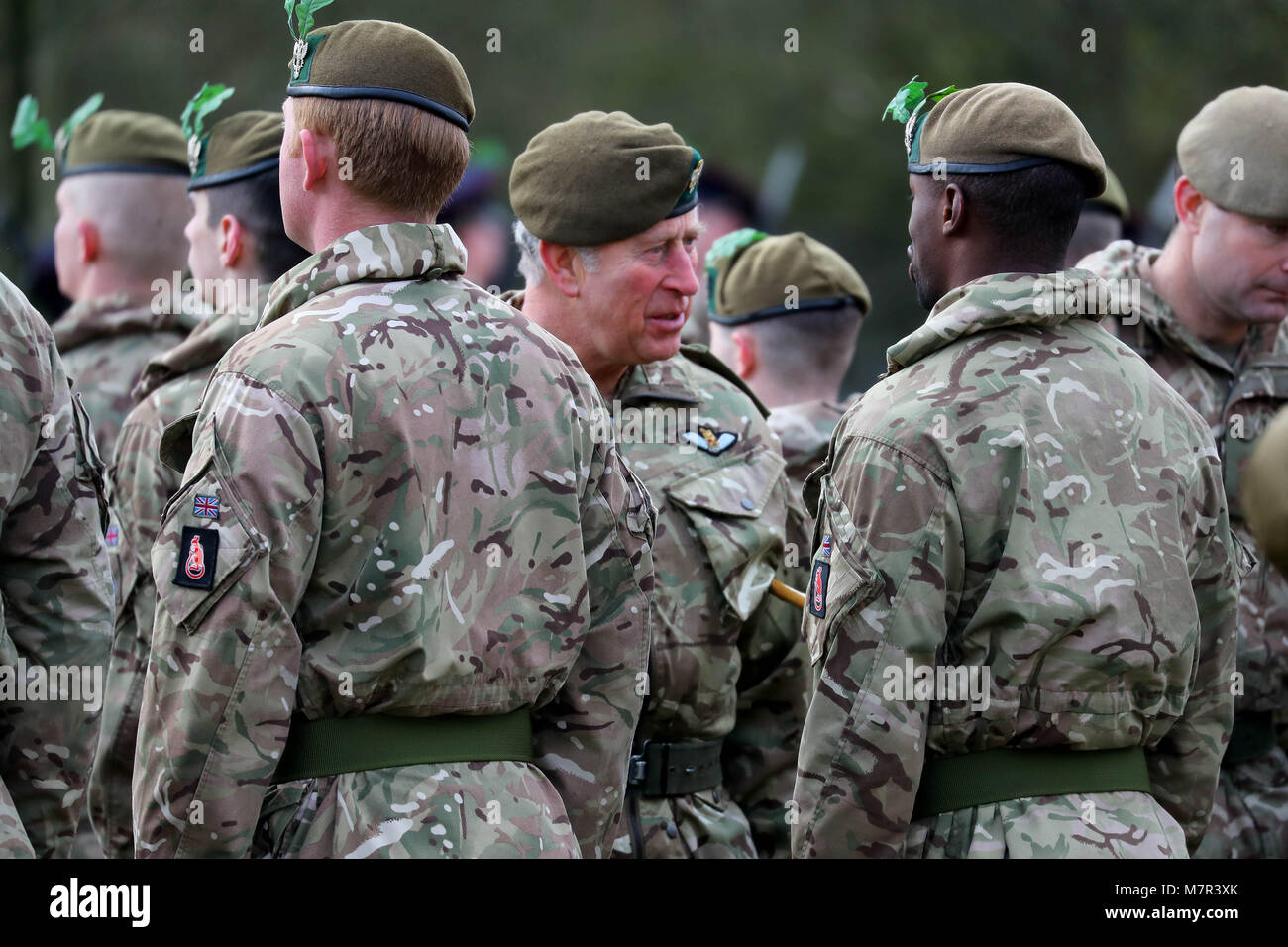 The Prince of Wales, Colonel-in-Chief, The Mercian Regiment, visits the ...