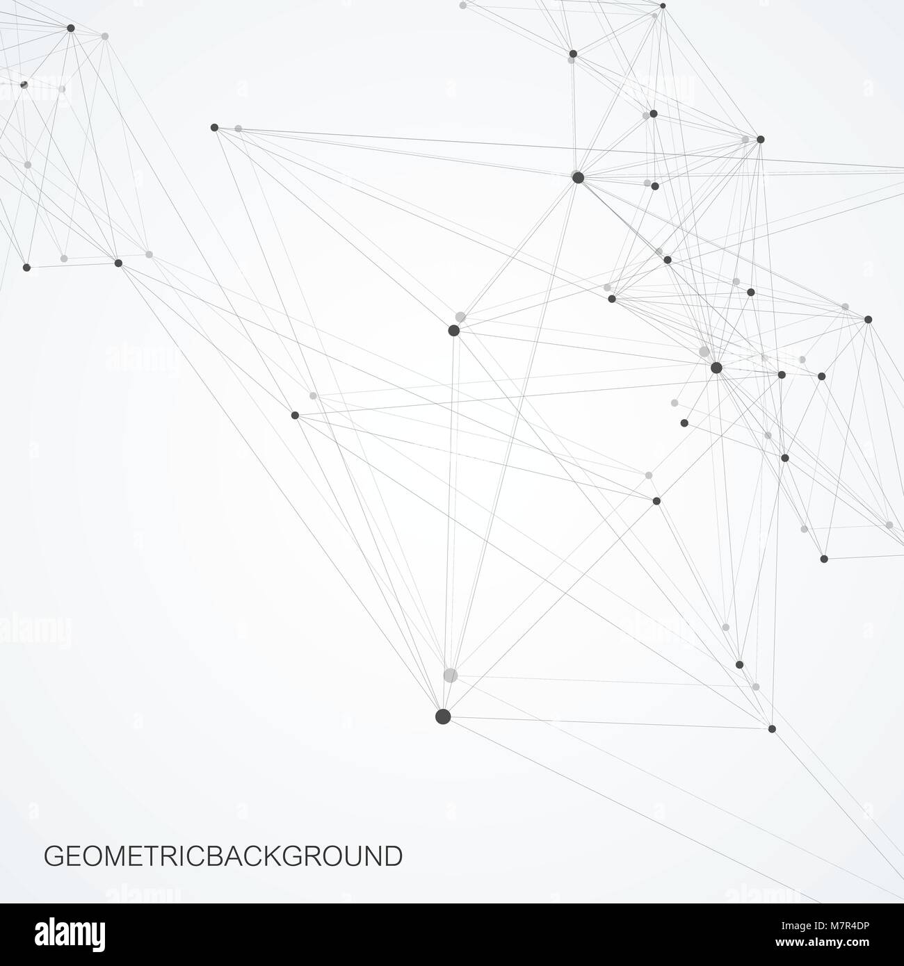 Geometric graphic background communication. Big data complex with ...