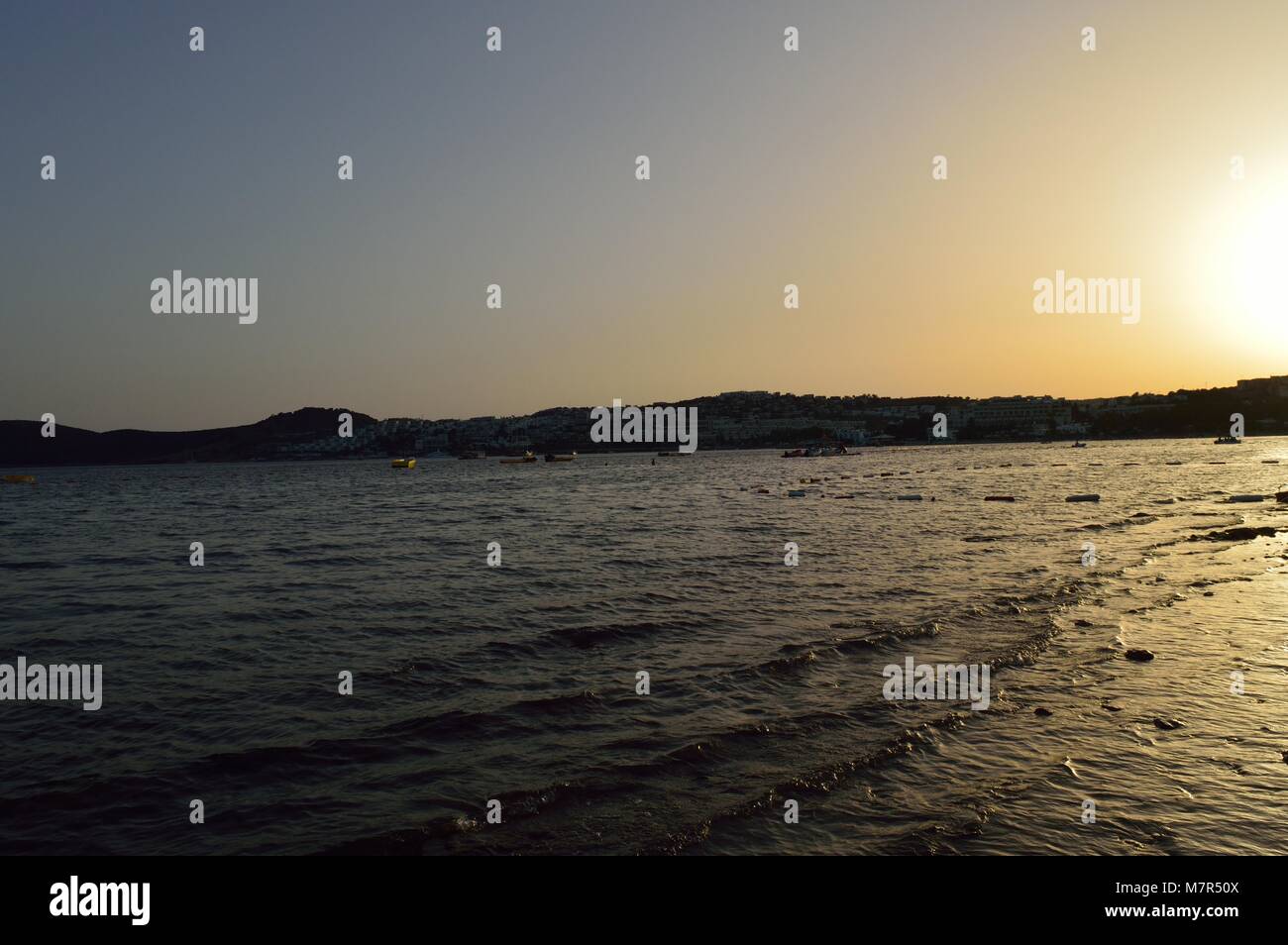 Sunset At The Beaches With Natural Lighting Stock Photo - Alamy