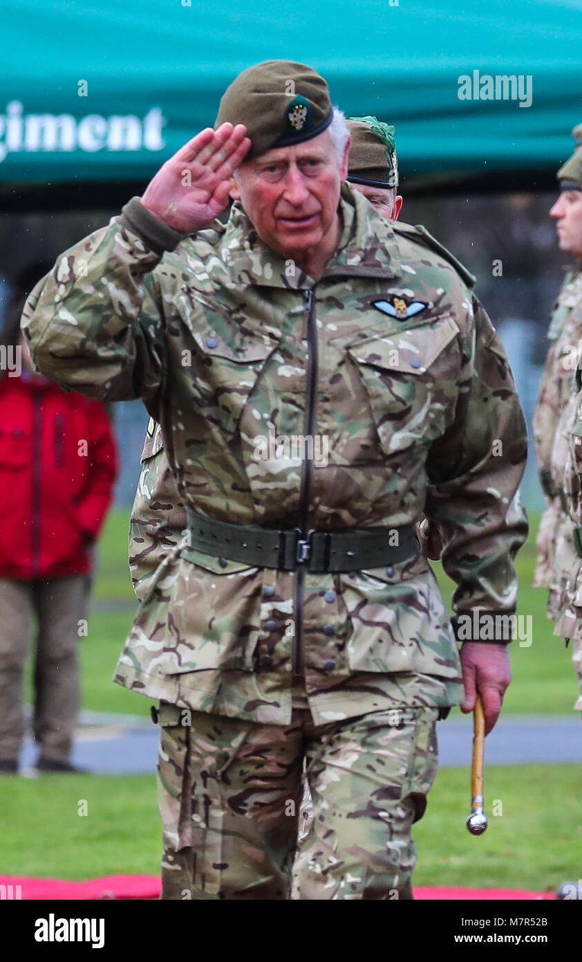 The Prince of Wales, Colonel-in-Chief, The Mercian Regiment, visits the ...