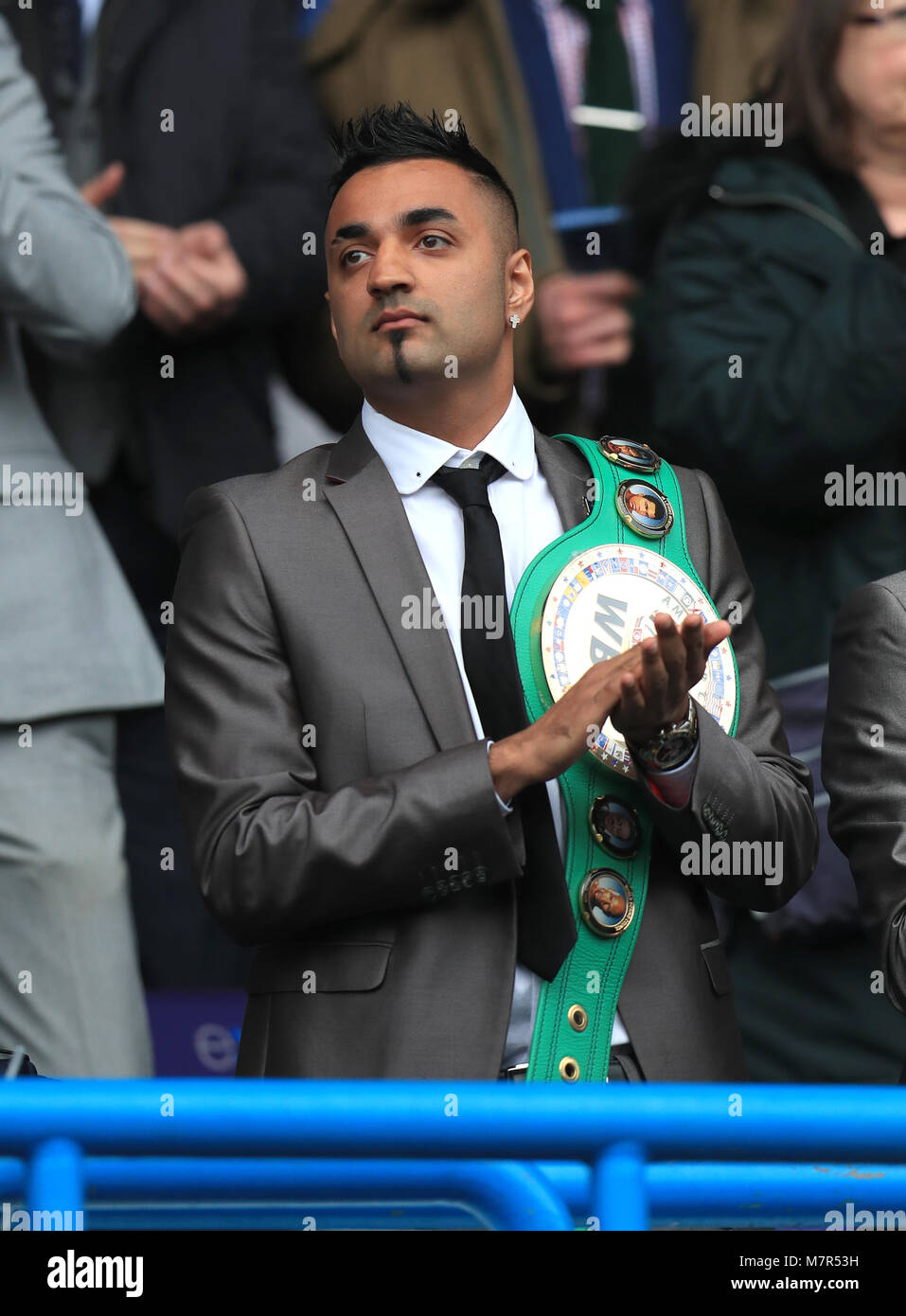 Boxer Fes Batista in the stands Stock Photo - Alamy
