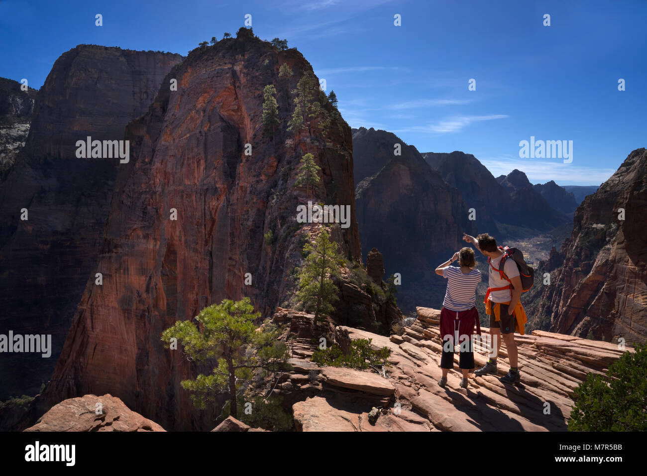 Angels Landing Walk,Zion National Park,Utah,USA Stock Photo - Alamy
