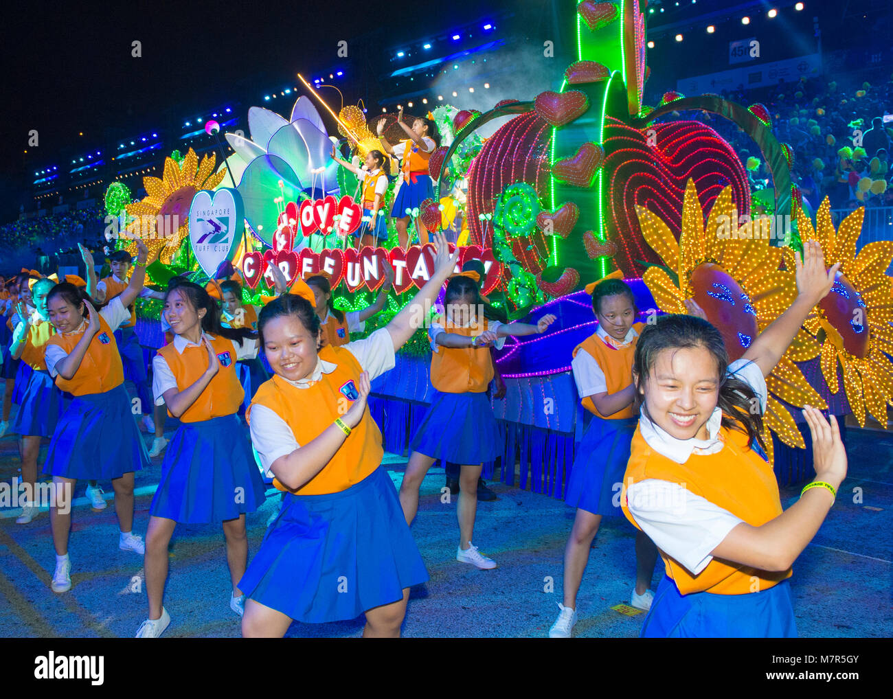 Participants in the Chingay parade in Singapore Stock Photo - Alamy