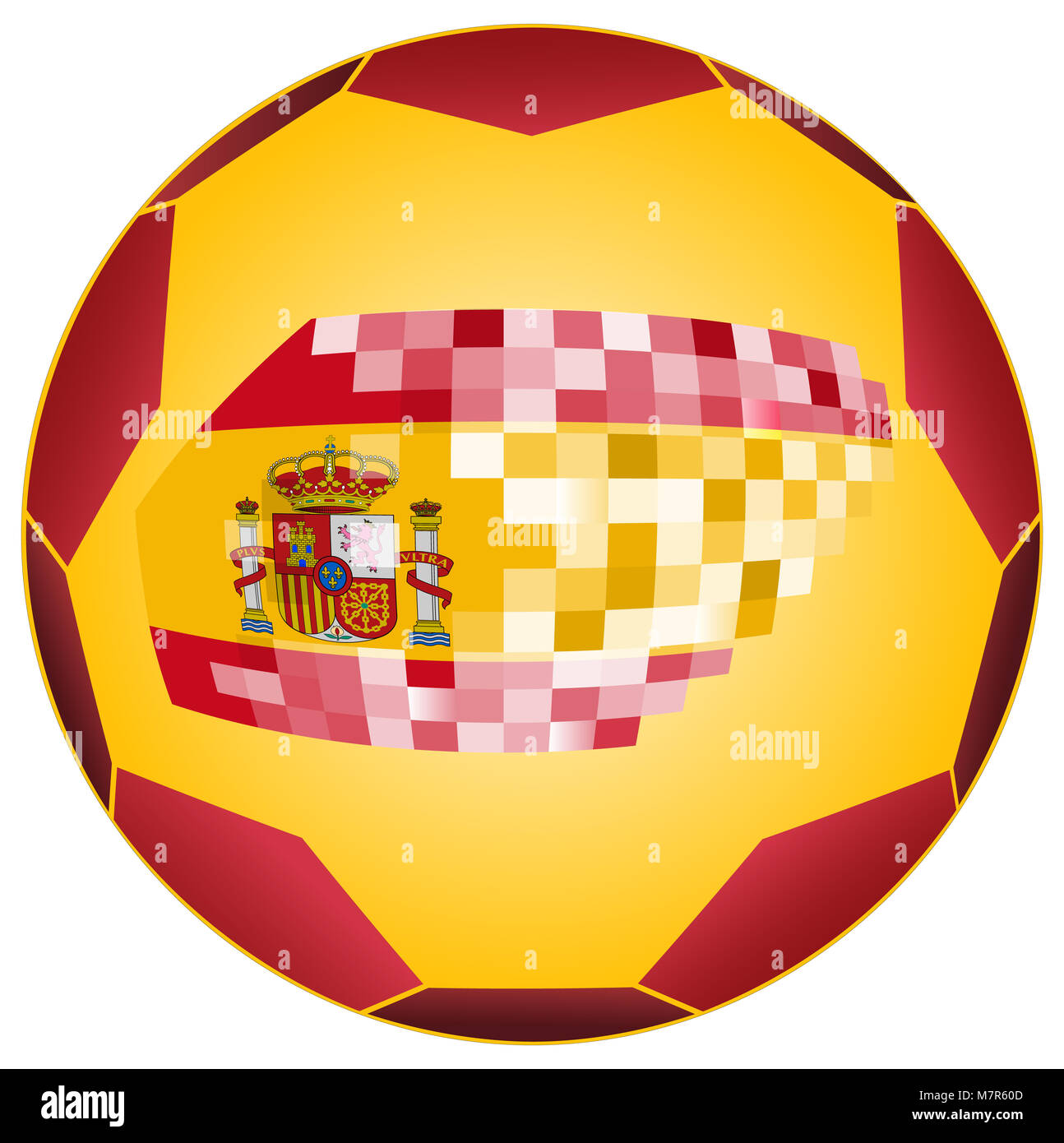 Soccer football ball spain flag hi-res stock photography and images - Alamy