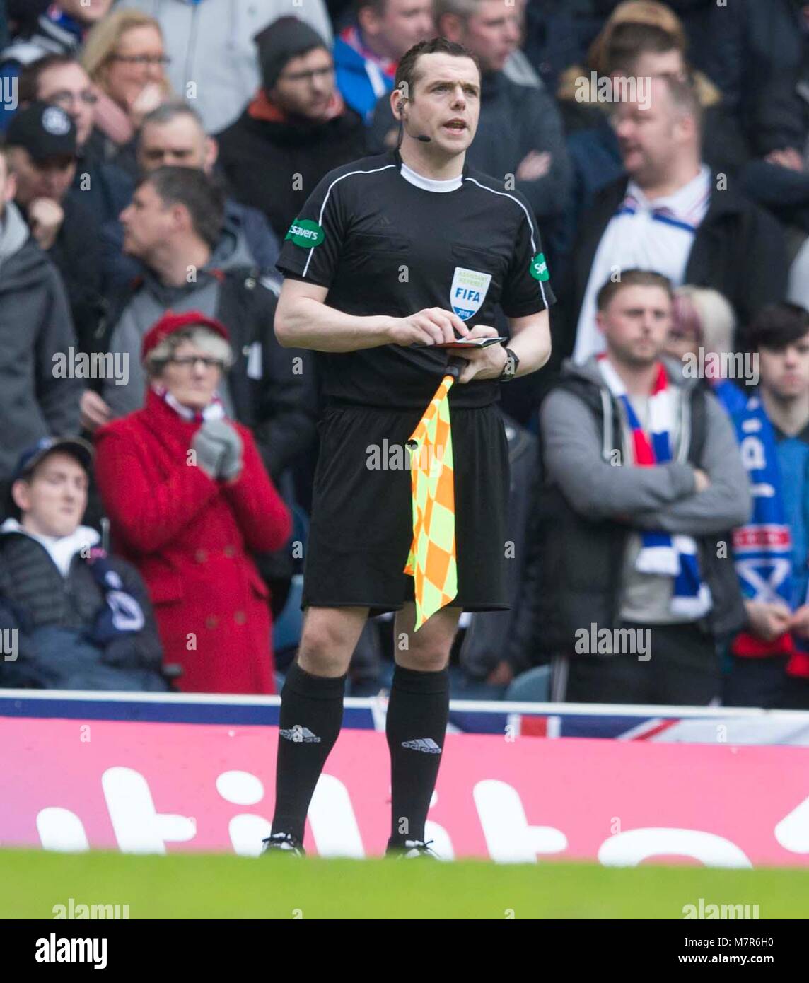 Assistant referee Douglas Ross during the Ladbrokes Scottish ...