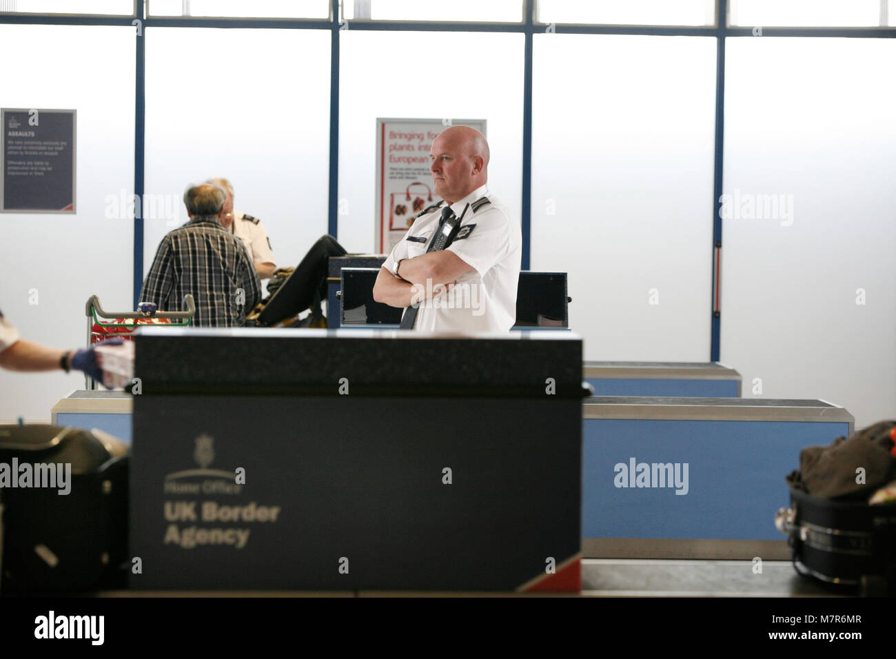 HM UK Border Agency, Manchester Airport Stock Photo - Alamy