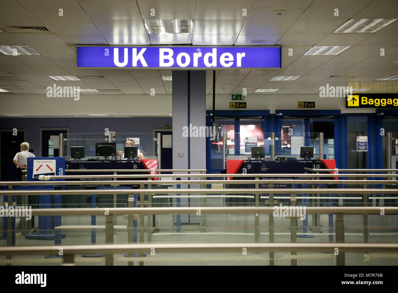 Manchester airport uk border hi-res stock photography and images - Alamy