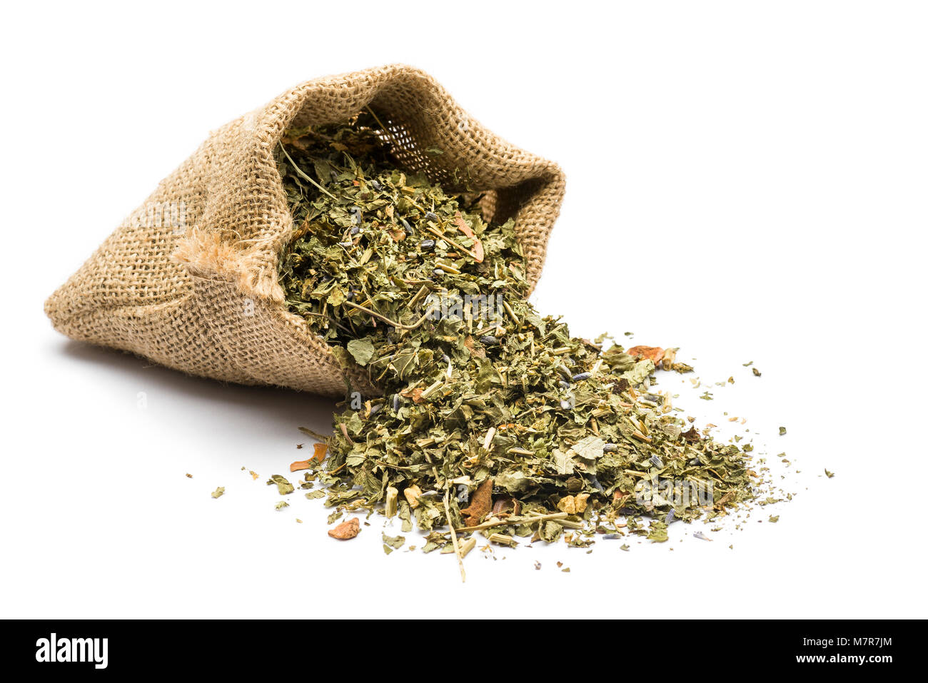 Tea powder in green Cut Out Stock Images & Pictures - Alamy