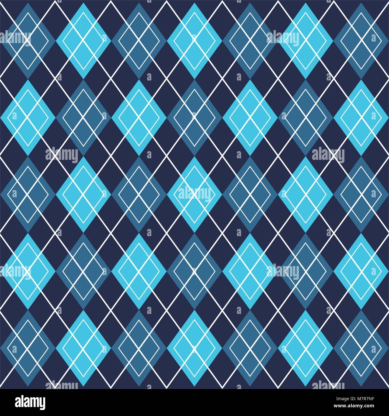 background blue rhombus fashion vintage decoration pattern Stock Vector ...