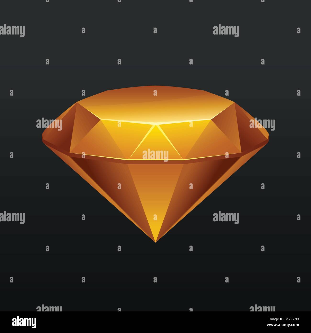 Yellow jewelry diamond gemstone Stock Vector Images - Alamy