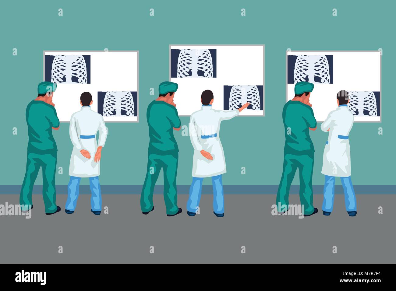 Doctors on surgery team Stock Vector Images - Alamy