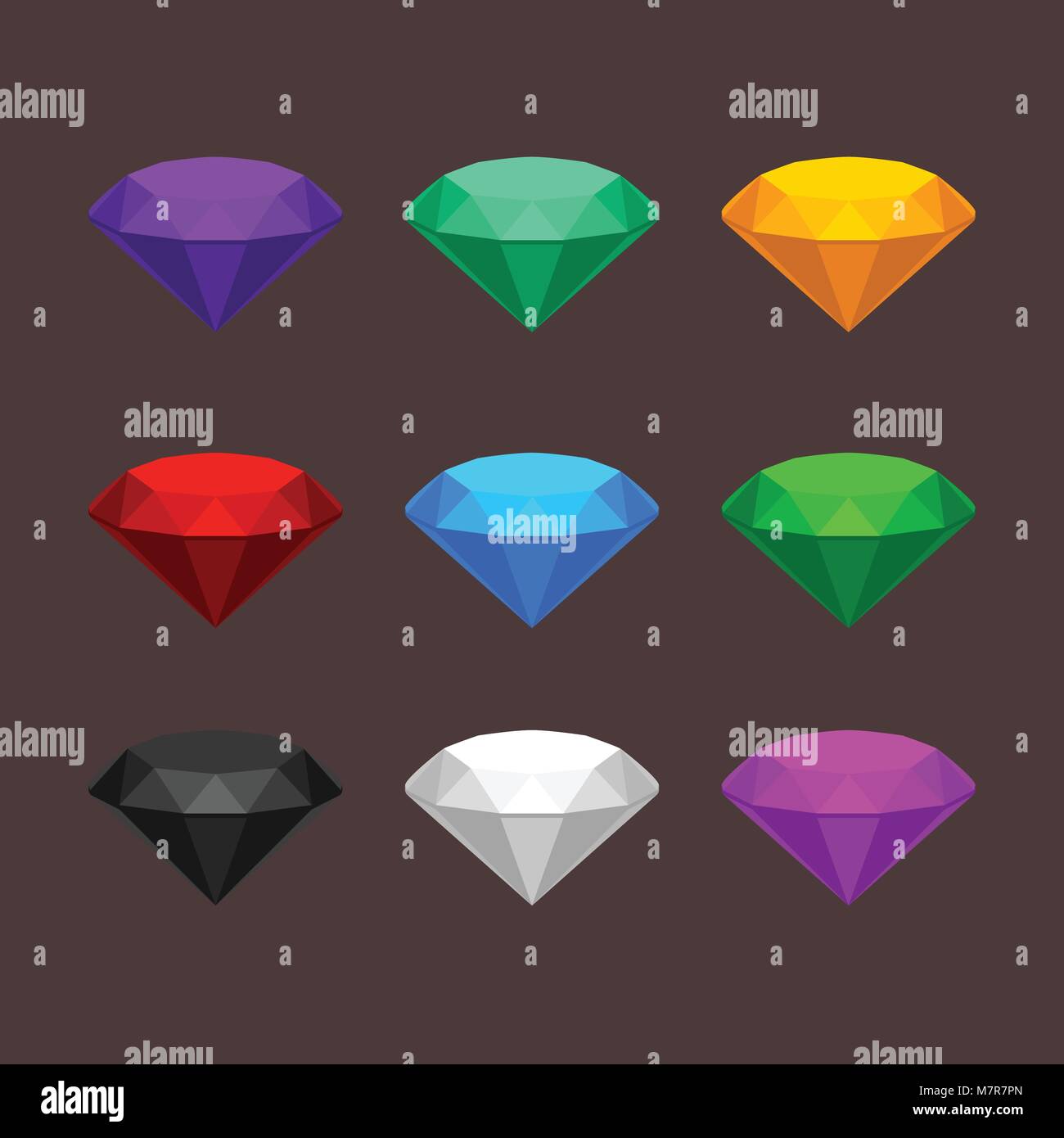 jewels stone set Stock Vector Image & Art - Alamy