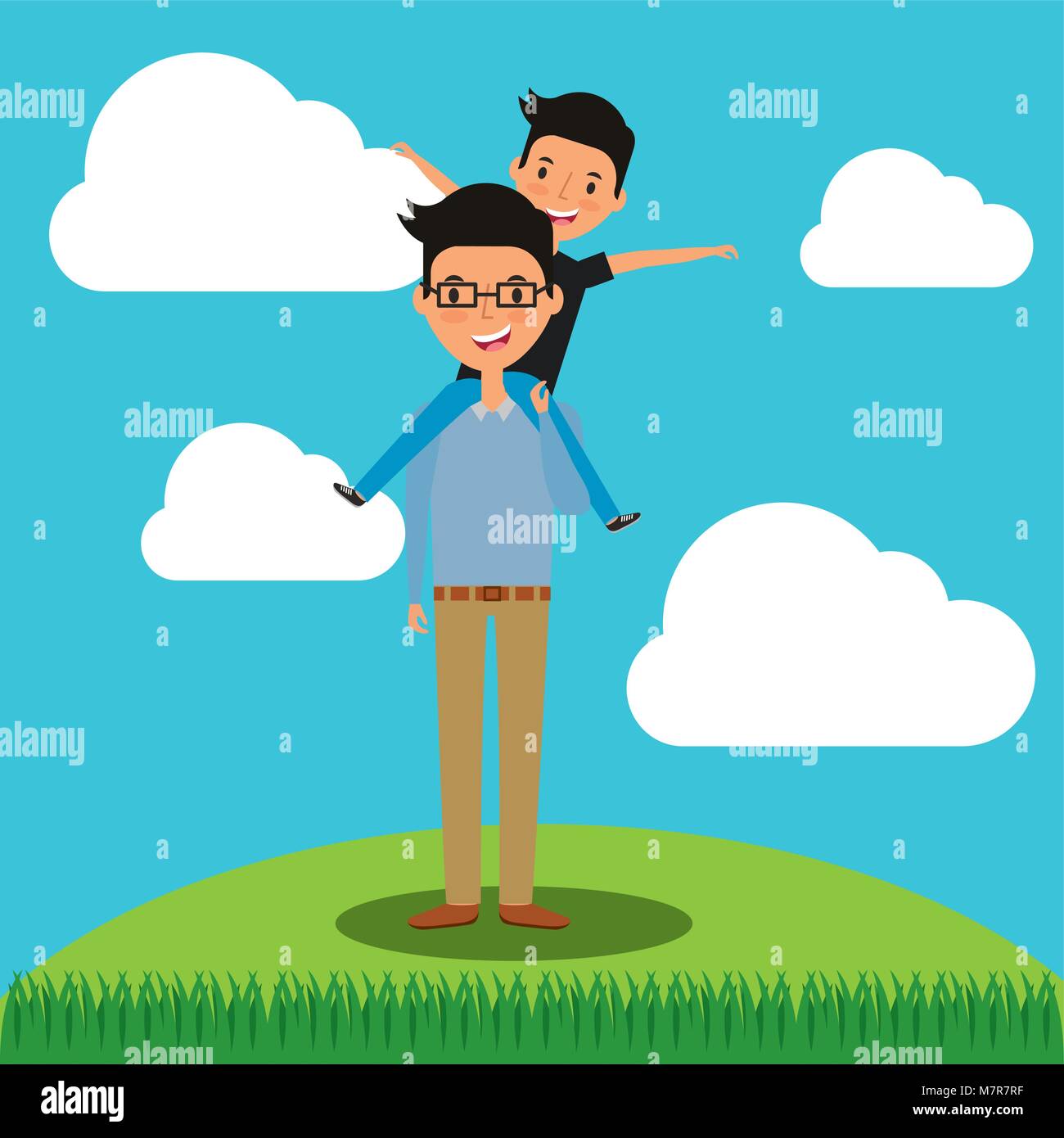 happy fathers day Stock Vector Image & Art - Alamy