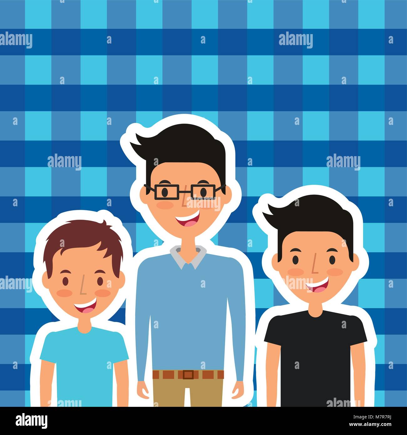 people characters male happy Stock Vector Image & Art - Alamy