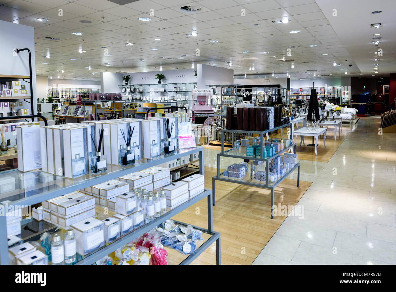 Department store interior Stock Photo - Alamy