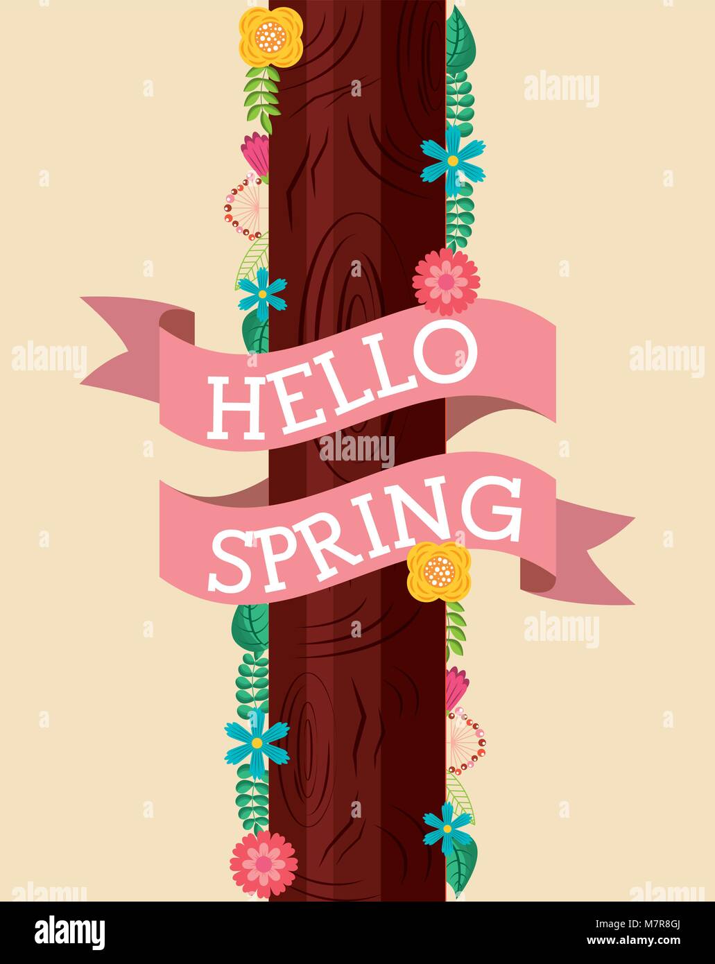 Ficus tree trunk Stock Vector Images - Alamy