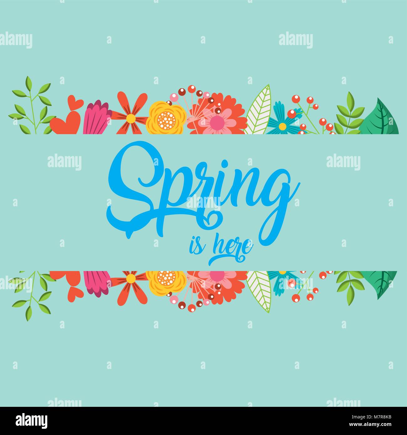 Spring time view beautiful Stock Vector Images - Alamy