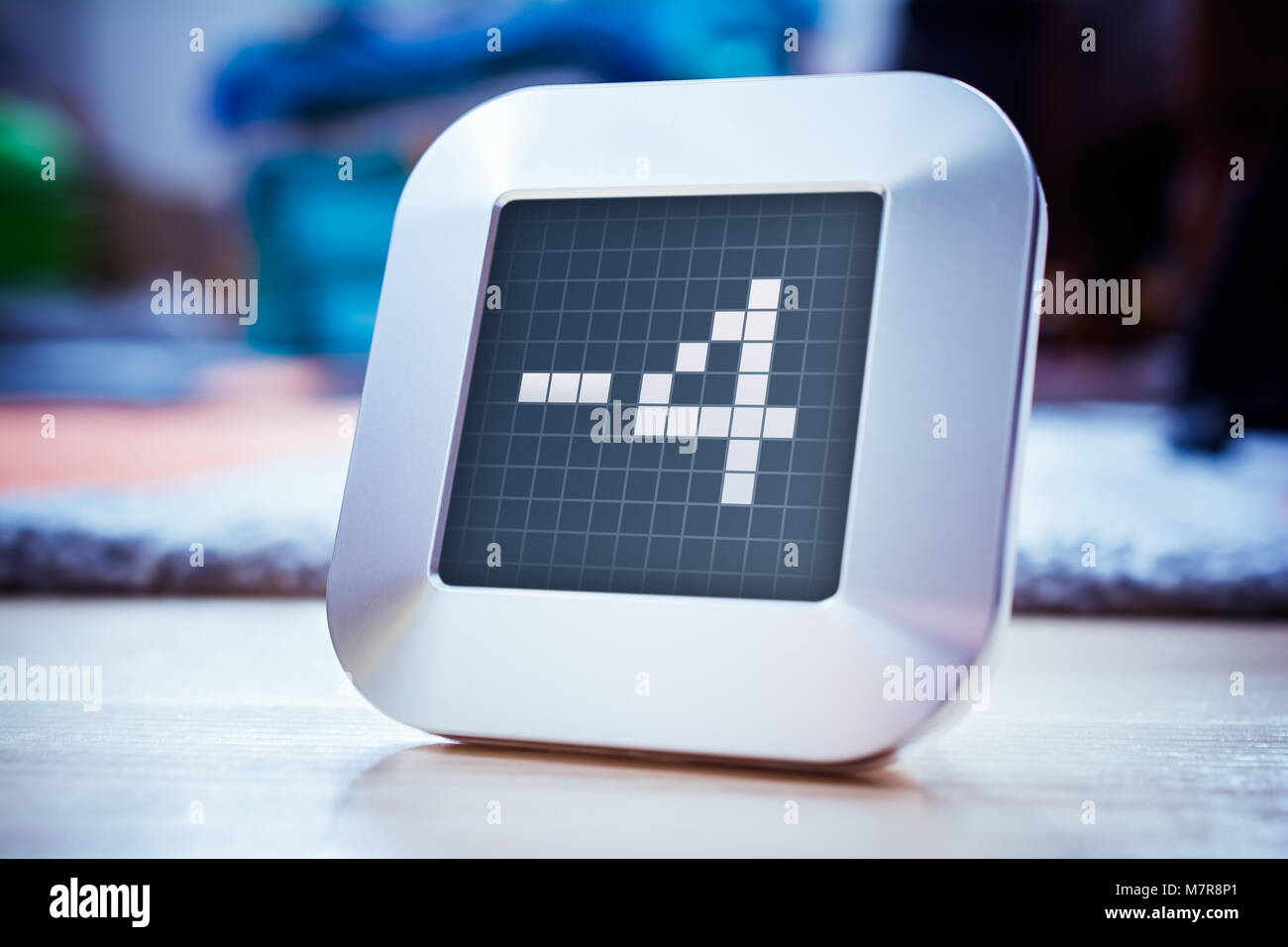 The Number -4 On A Digital Calendar, Thermostat Or Timer Stock Photo ...
