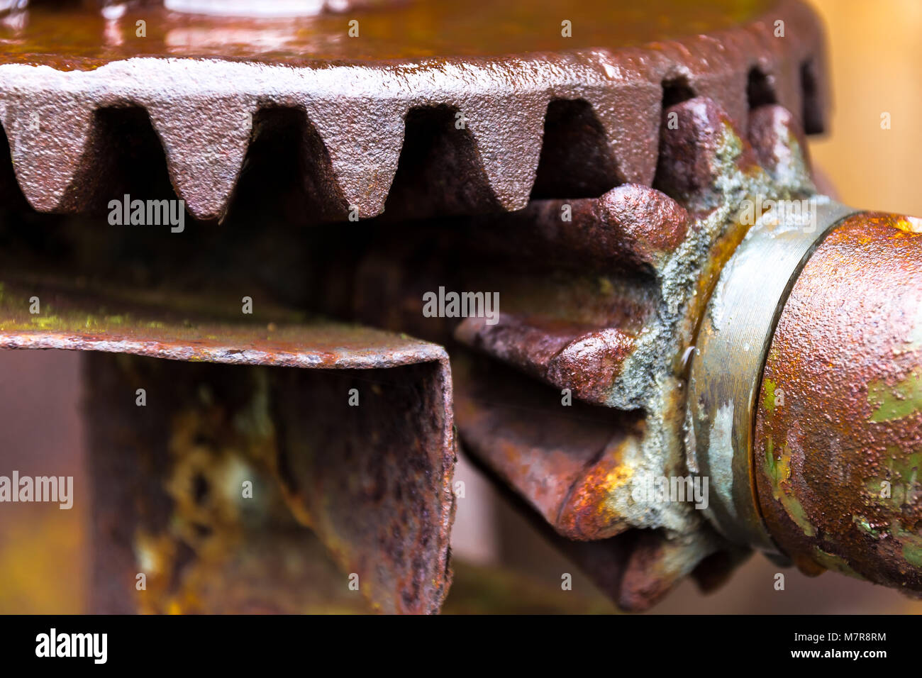 Worn cogs hi-res stock photography and images - Alamy