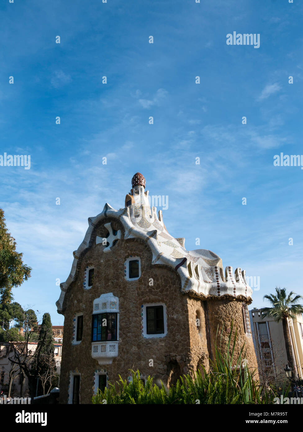 La Casa Del Guarda, (The Warden's House), Park Guell, Barcelona ...