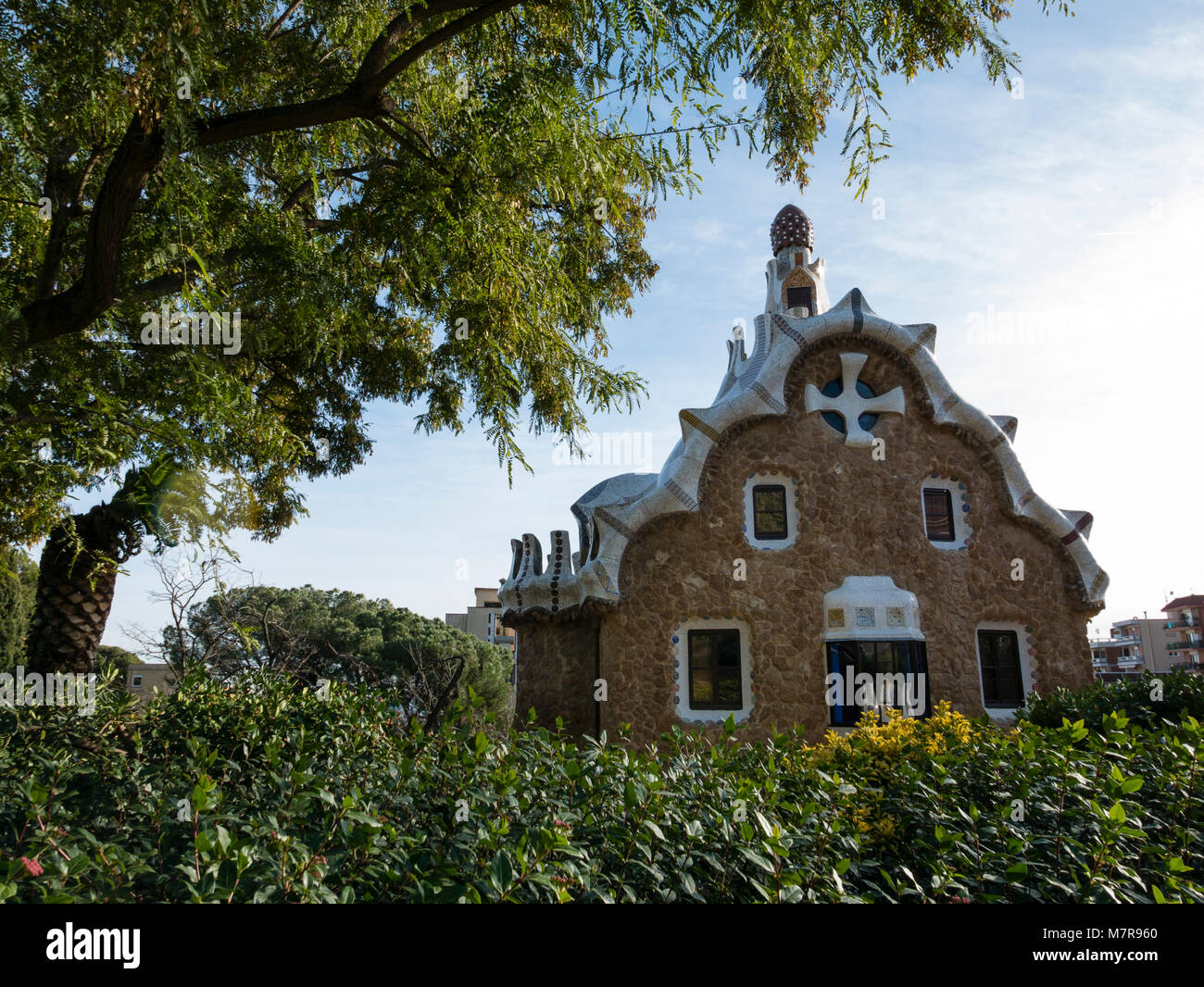 La Casa Del Guarda, (The Warden's House), Park Guell, Barcelona ...