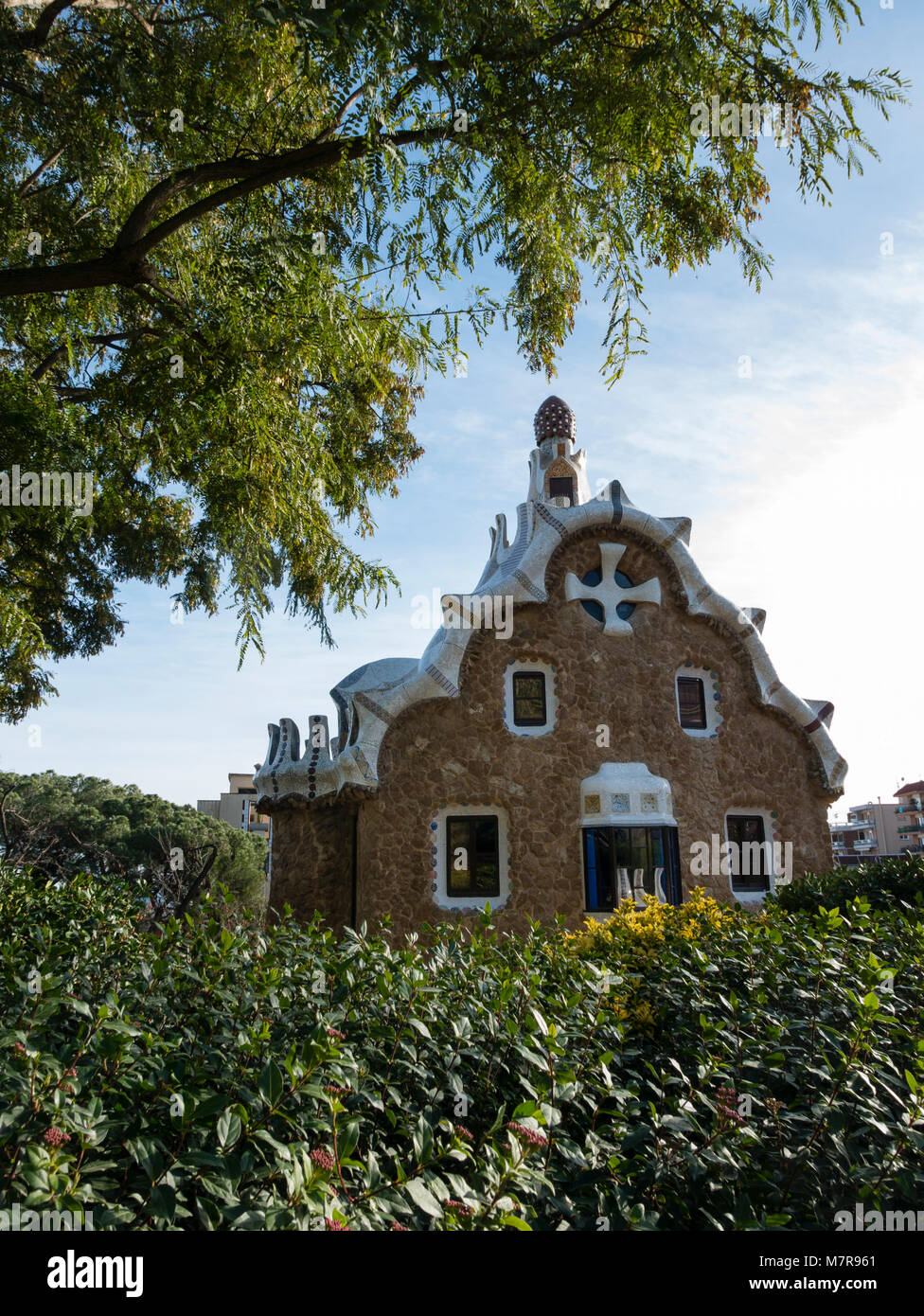 La Casa Del Guarda, (The Warden's House), Park Guell, Barcelona ...