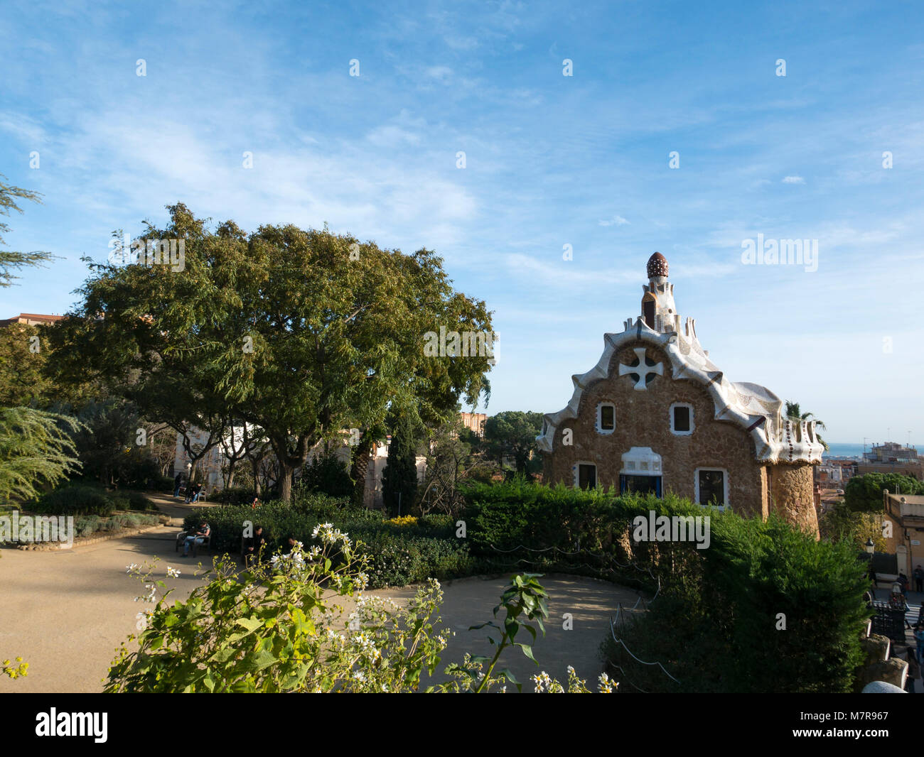 La Casa Del Guarda, (The Warden's House), Park Guell, Barcelona ...