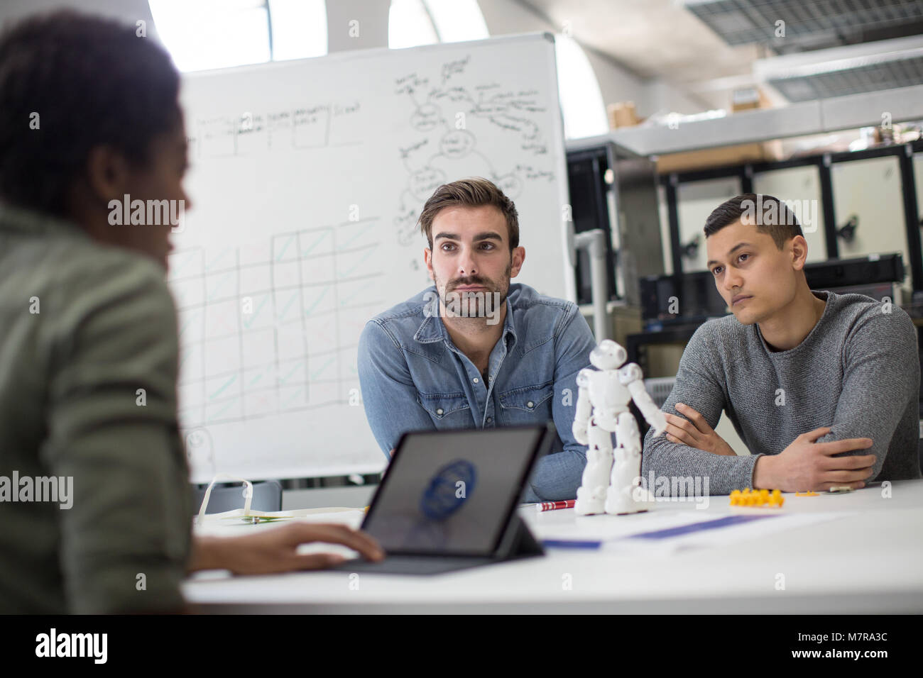 Team working on robotic technology Stock Photo - Alamy