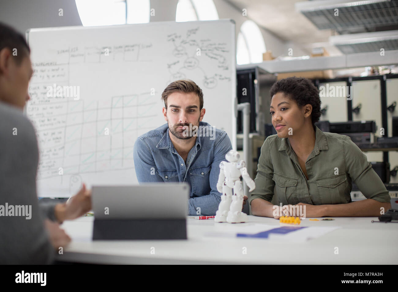 Team working on robotic technology Stock Photo - Alamy