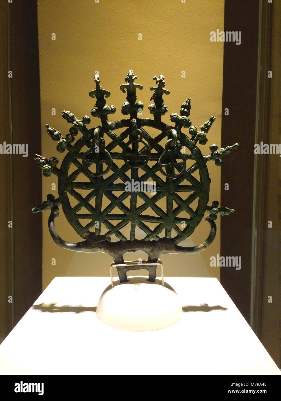 Hittite sun disc on display in Anatolian Civilisation Museum, Ankara ...