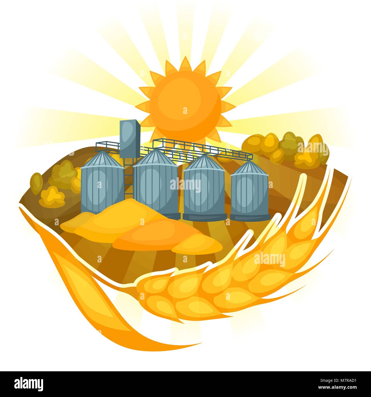 Rural urban agriculture Stock Vector Images - Alamy