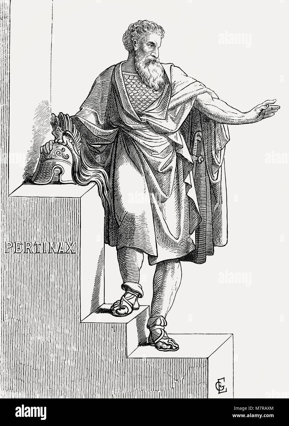 Pertinax , Publius Helvius Pertinax Augustus; 126 –193, Roman Emperor ...