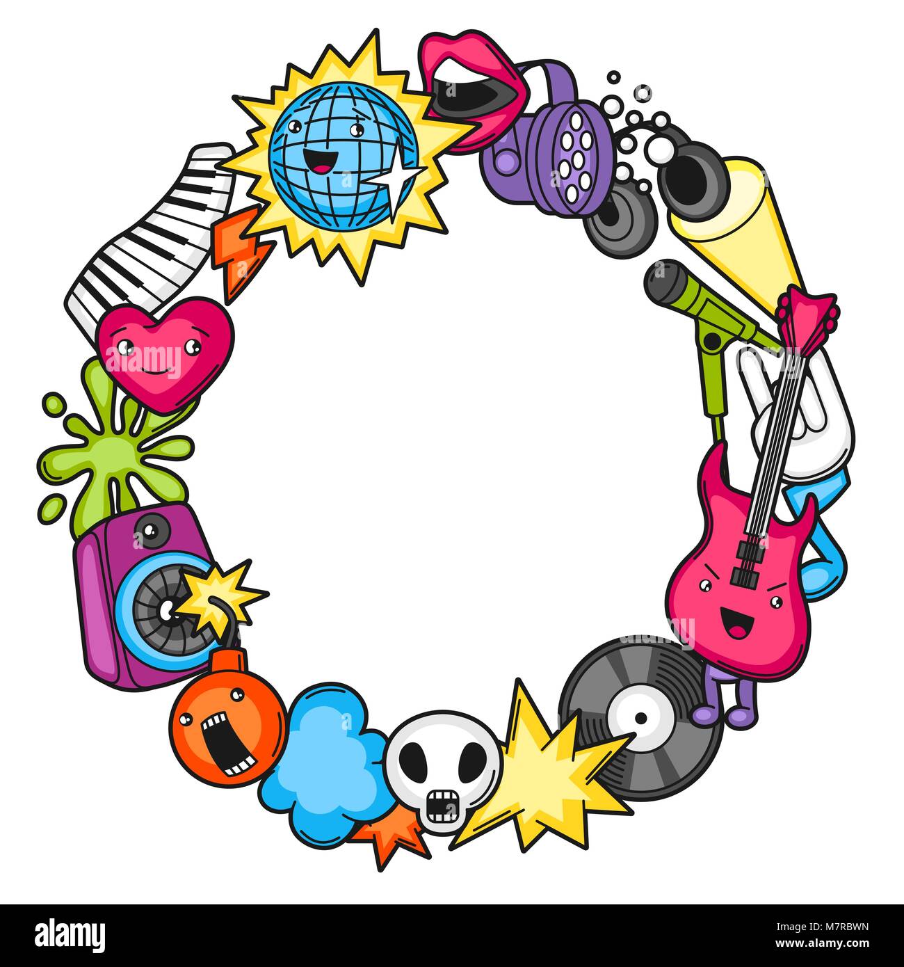 Japan musical instruments Stock Vector Images - Alamy