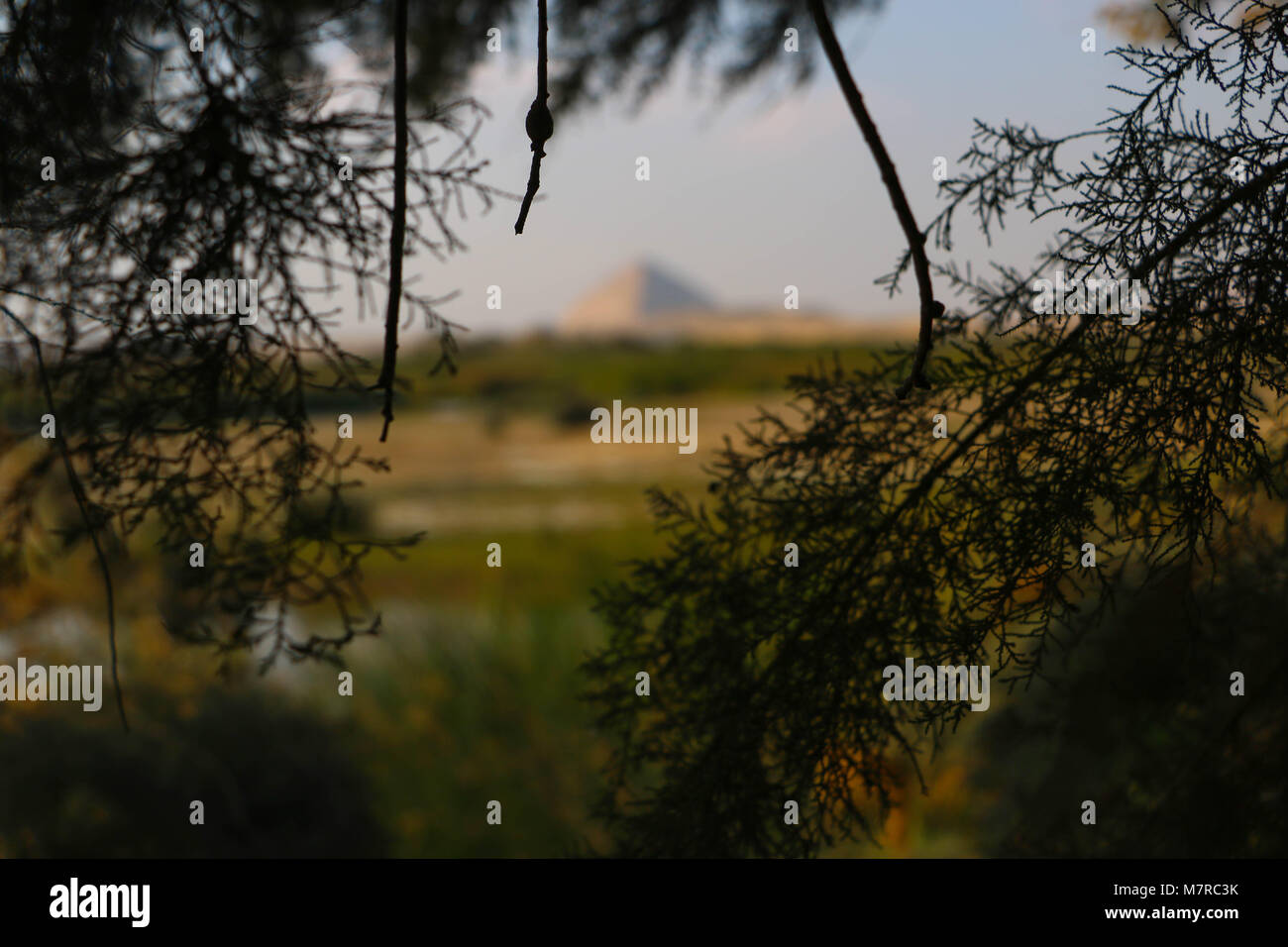 landscape and pyramids Stock Photo - Alamy