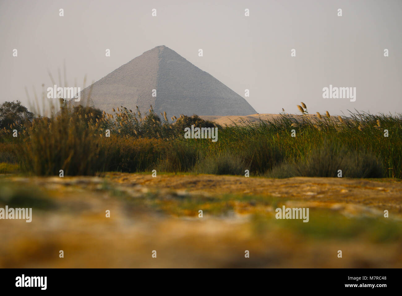 landscape and pyramids Stock Photo - Alamy