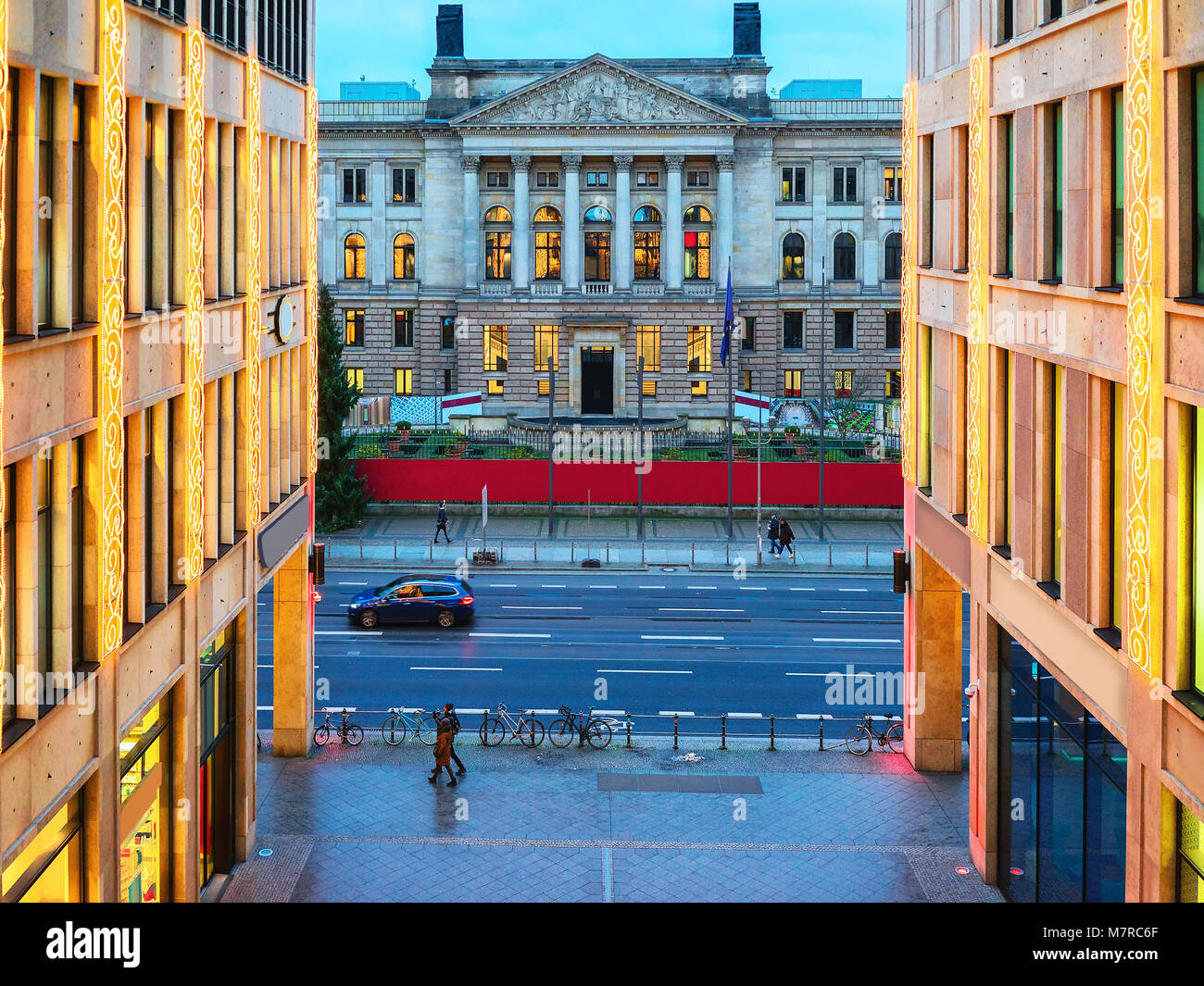 Bundesrat building in Berlin, Germany. In the evening Stock Photo - Alamy