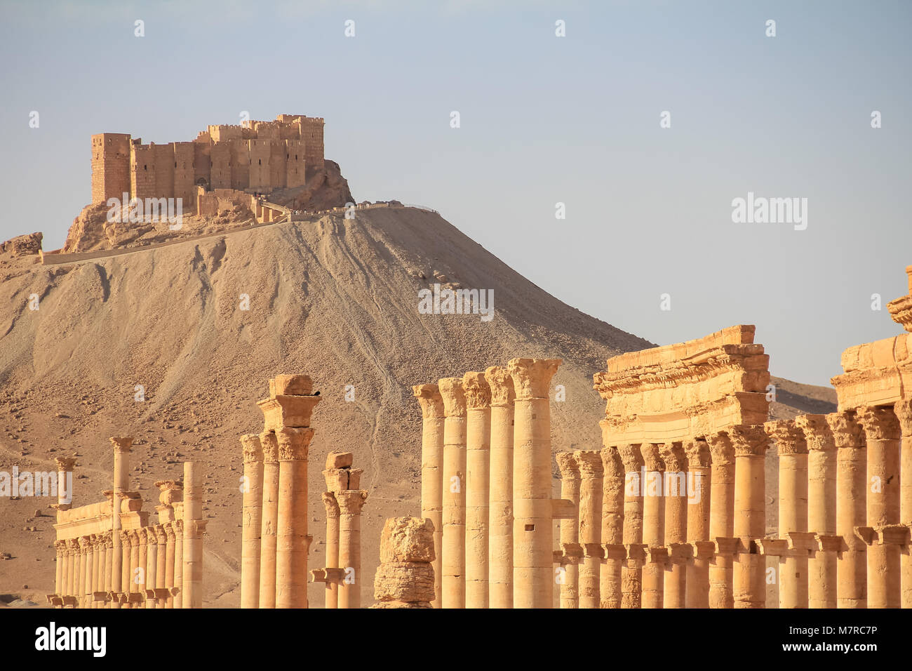 Ancient Roman time town in Palmyra Stock Photo - Alamy