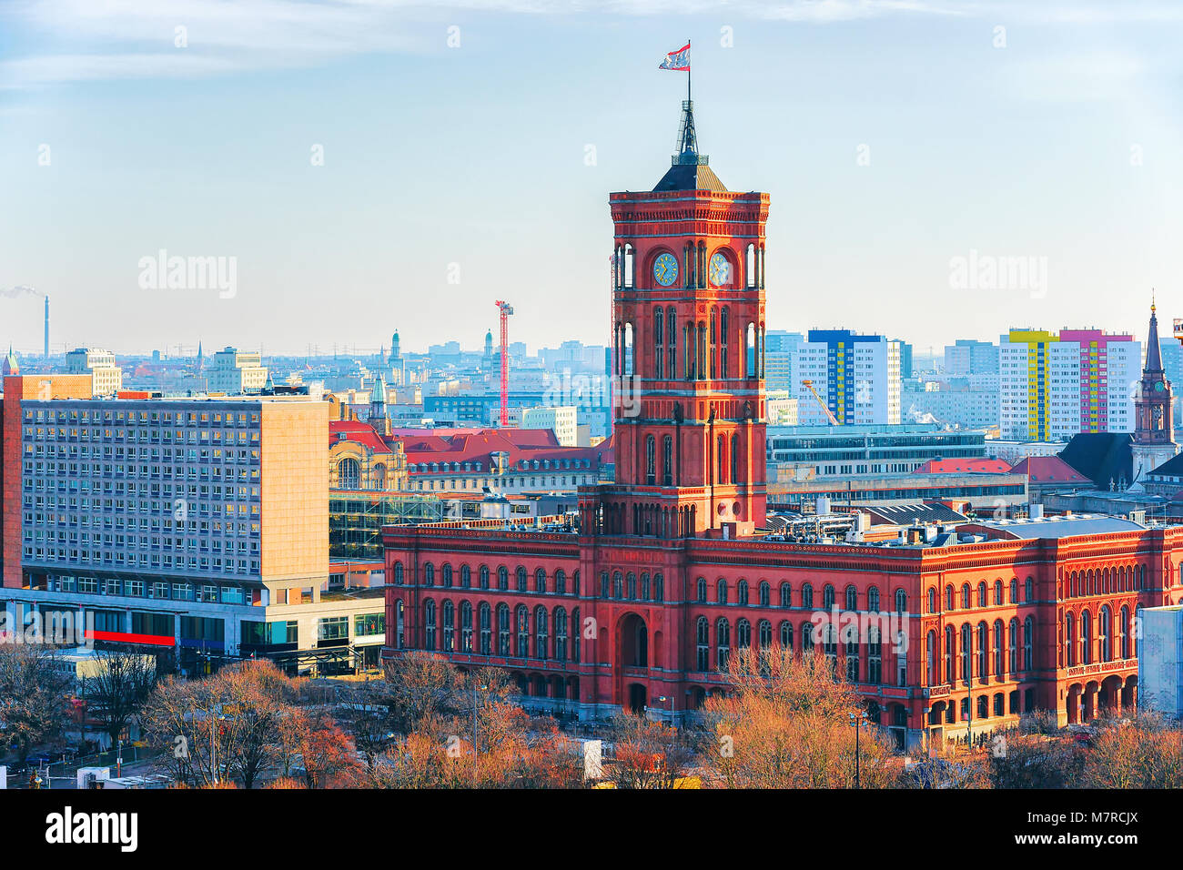 Background east berlin red city hall hi-res stock photography and ...
