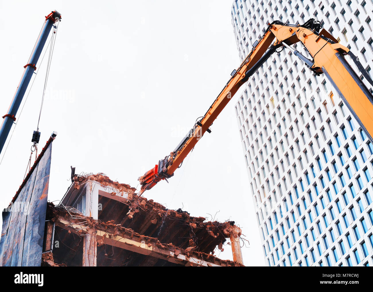 Breaking the roof of a house in Berlin, Germany Stock Photo - Alamy