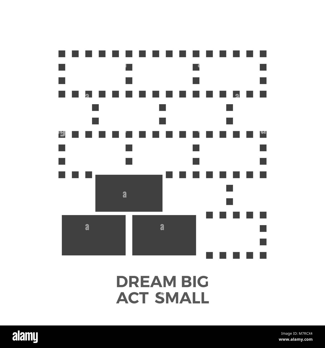 Dream big work success Stock Vector Images - Alamy