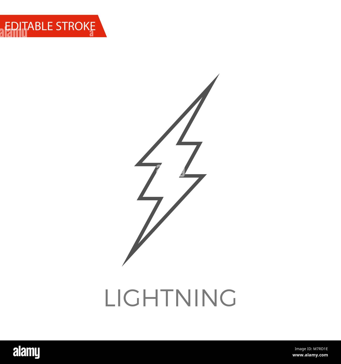 Lightning Vector Icon Stock Vector Image & Art - Alamy