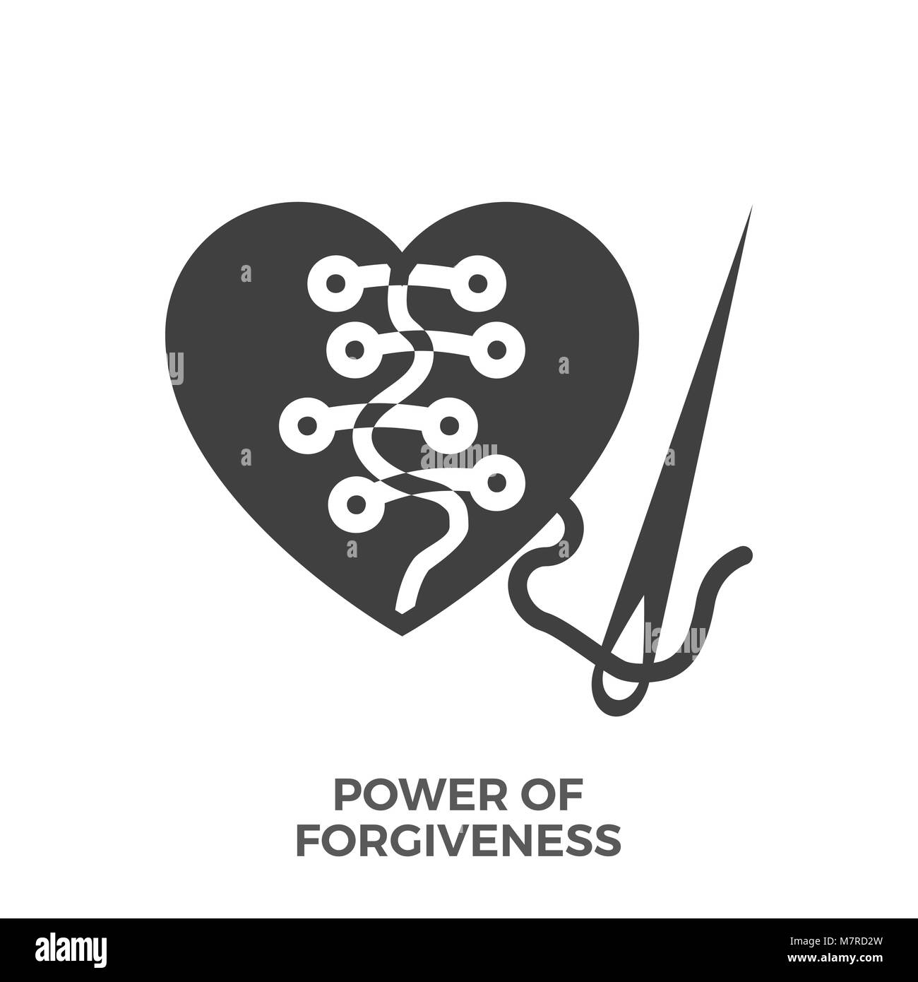 Power of Forgiveness Glyph Vector Icon Stock Vector Image & Art - Alamy