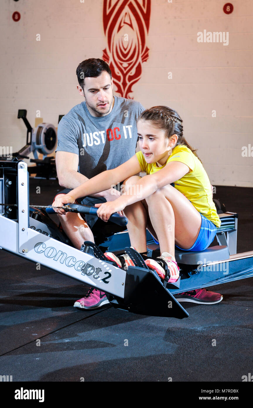 Child rowing machine hi-res stock photography and images - Alamy