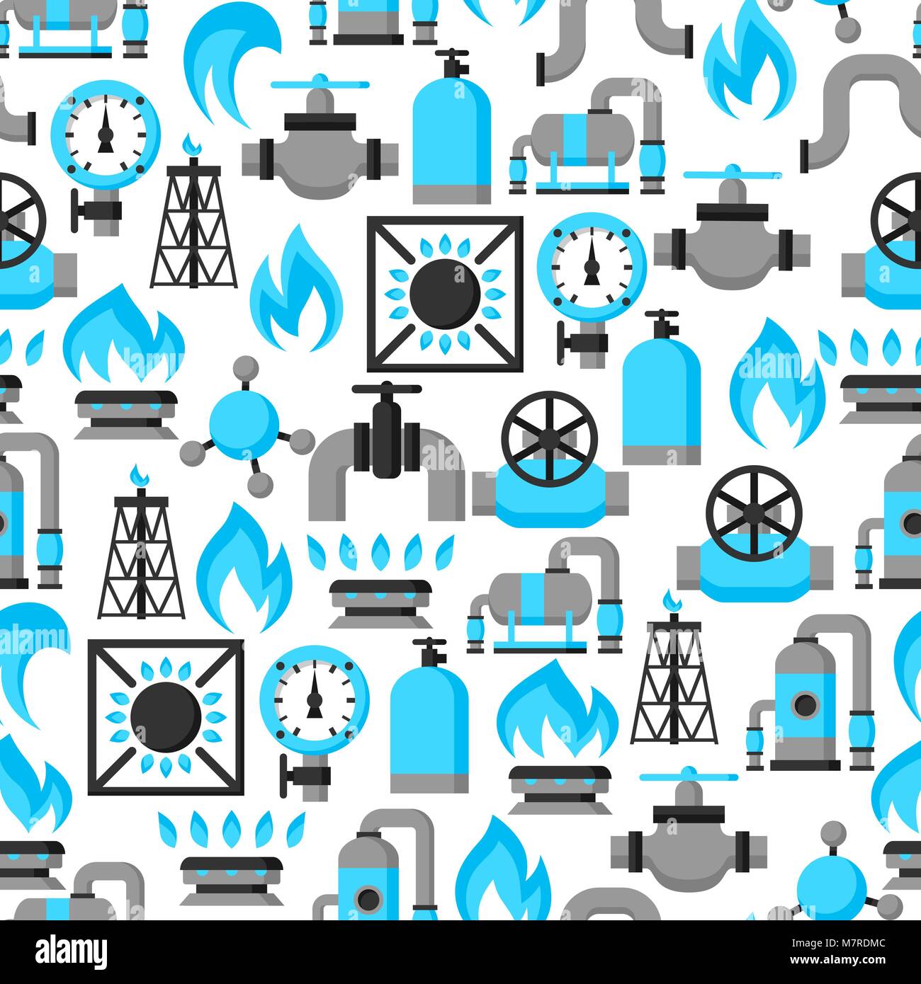 Natural gas production, injection and storage. Industrial seamless ...